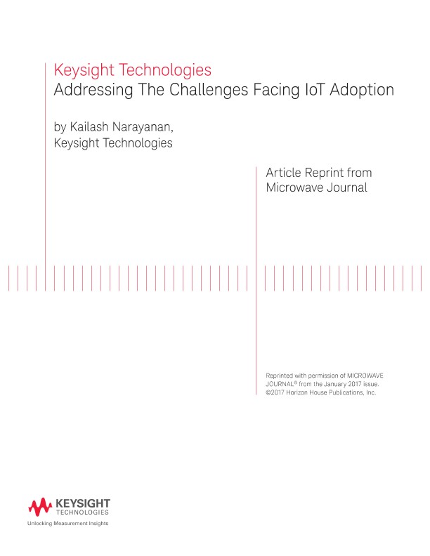 Addressing The Challenges Facing IoT Adoption PDF Asset Page | Keysight